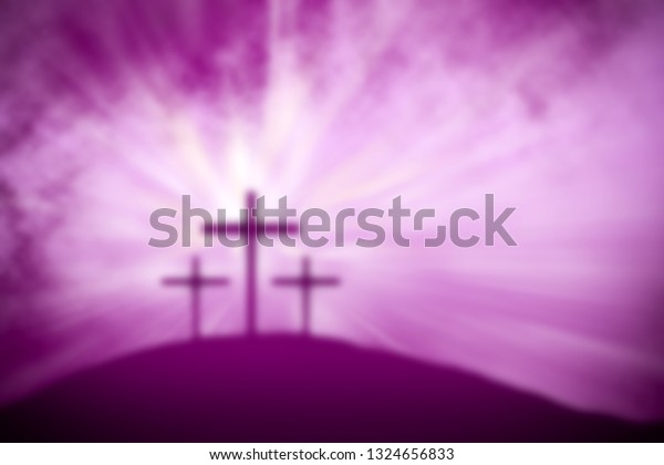 Religious Easter Purple Lent Background Stock Illustration 1324656833