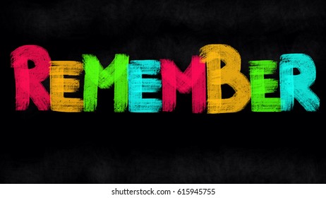 Remember Concept Stock Illustration 615945755 | Shutterstock