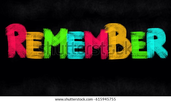 Remember Concept Stock Illustration 615945755 | Shutterstock
