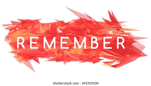 Remember Word Stock Illustration 341919104 | Shutterstock