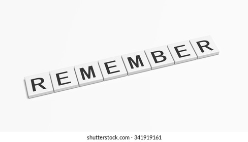 Remember Word Stock Illustration 341919161 | Shutterstock