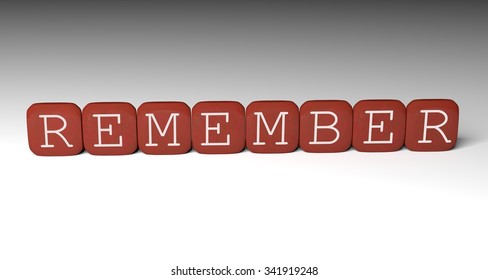 Remember Word Stock Illustration 341919248 | Shutterstock