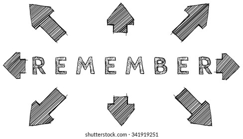 Remember Word Stock Illustration 341919251 | Shutterstock