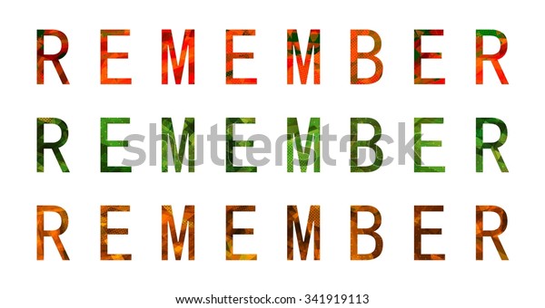 Remember Word Stock Illustration 341919113 | Shutterstock