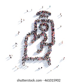 Remote Control People 3d Rendering Stock Illustration 461015902 ...