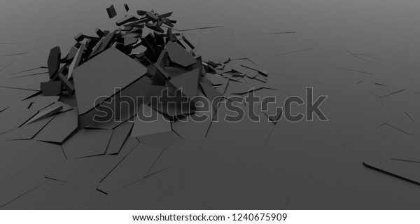 Render 3d Shatter Abstract Wallpaper Background Stock Illustration ...