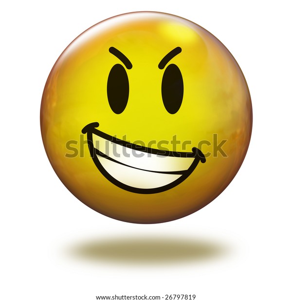 Render Emoticon 3d Bad Stock Illustration 26797819