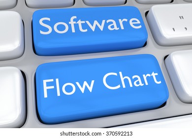 Render Illustration Computer Keyboard Print Software Stock Illustration ...