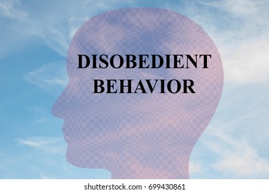 Render Illustration Disobedient Behavior Title On Stock Illustration ...