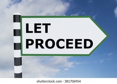 Render Illustration Let Proceed Title On Stock Illustration 381706954 ...