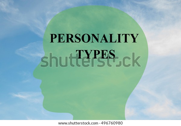 Render Illustration Personality Types Script On Stock Illustration ...