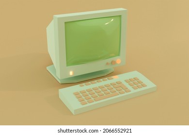 Render Personal Computer Old 3d Render Stock Illustration 2066552921 ...