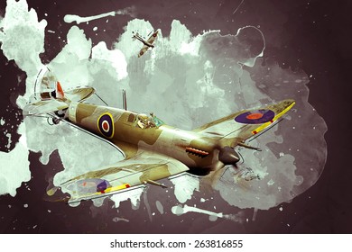 Render Ww2 Airplane 3d Model Flight Stock Illustration 263816855 ...