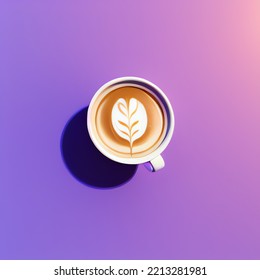 Rendered Coffee Cup Simple Background Stock Illustration 2213281981 ...
