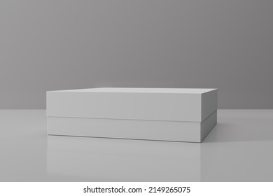 Rendered Empty White Box Packaging Stock Illustration 2149265075 ...