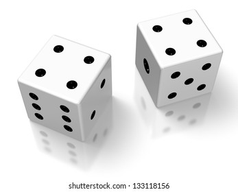 Rendered Image Two Dice Stock Illustration 133118156 | Shutterstock