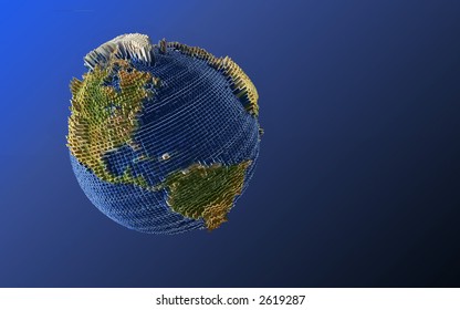 Rendering Earth Space Stock Illustration 2619287 | Shutterstock