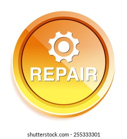 Repair Button Stock Vector (Royalty Free) 246976573