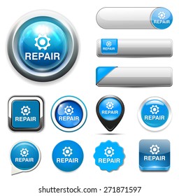 Repair Button Stock Illustration 271871597 | Shutterstock