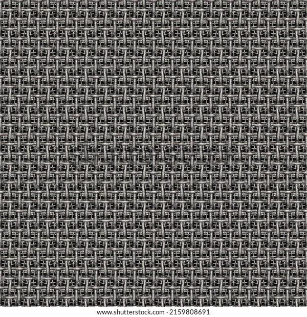 Repeatable Seamless Metal Mesh Texture Woven Stock Illustration ...