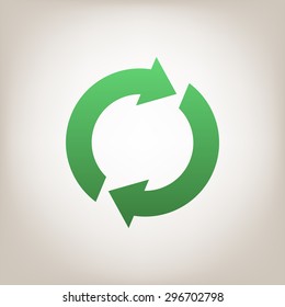 Refresh Symbol On Green Backgroundclean Vector Stock Vector (Royalty ...