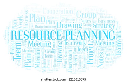 Resource Planning Word Cloud Stock Illustration 1216615375 | Shutterstock