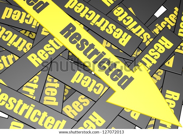 Restricted Banner Stock Illustration 127072013 | Shutterstock