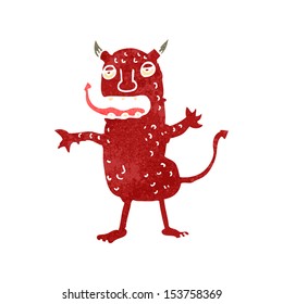 Cute Devil Cartoon Character Silly Faceexpression: เวกเตอร์สต็อก (ปลอด ...