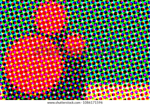 Retro Colorful Comic Halftone Pattern Wallpaper Stock Illustration ...