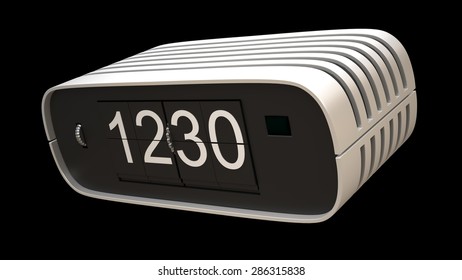 One Retro Digital Clock High Resolution: ภาพประกอบสต็อก 264688853
