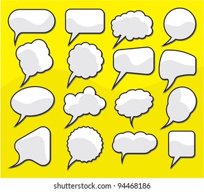 Retro Speech Bubble Set Stock Illustration 94468186 | Shutterstock