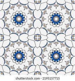 Retro Tile Patterns Evil Eye Pattern Stock Illustration 2195157715 ...