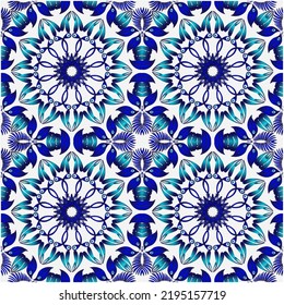 Retro Tile Patterns Evil Eye Pattern Stock Illustration 2195157719 ...