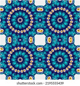 Retro Tile Patterns Evil Eye Pattern Stock Illustration 2195555439 ...