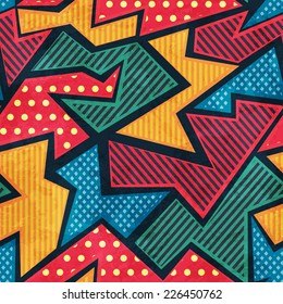 Retro Tissue Seamless Pattern Grunge Effect Stock Illustration ...