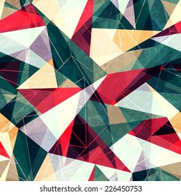 Retro Triangle Seamless Texture Raster Version: стоковая иллюстрация ...
