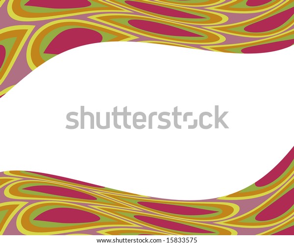 Retro Warped Teardrops Border Stock Illustration 15833575 | Shutterstock
