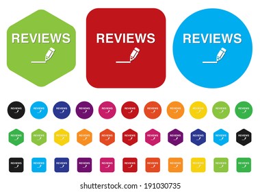 Review Button Stock Illustration 192646862 | Shutterstock