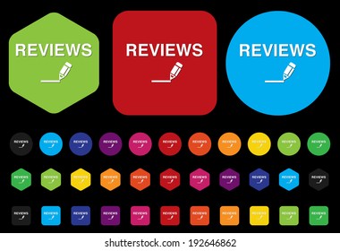 Review Button Stock Illustration 192646862 | Shutterstock