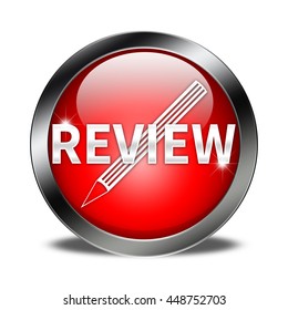 Review Button Isolated Stock Illustration 448752703 | Shutterstock
