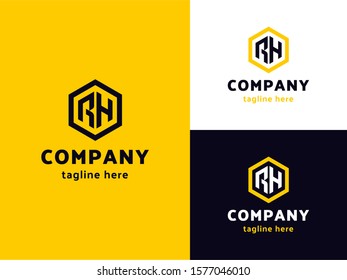 Rh Initials Logo Suitable Your Brands Stock Illustration 1577046010 ...