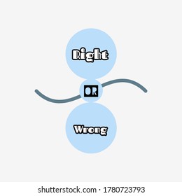 Right Wrong White Background Stock Illustration 1780723793 | Shutterstock