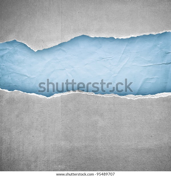 Riped Gray Light Blue Paper Background Stock Illustration 95489707 ...