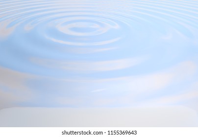 Ripple Effect Perspective View 3d Render Stock Illustration 1155369643 ...