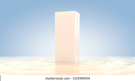 Ripple Milk Surface Transform Box Milk Stock Illustration 1553266298 ...