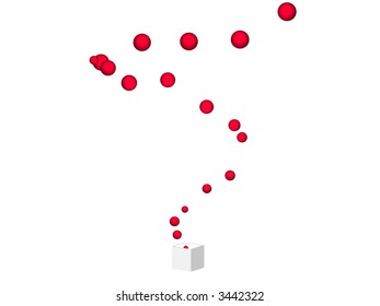 Rising Bubbles Red Stock Illustration 3442322 | Shutterstock