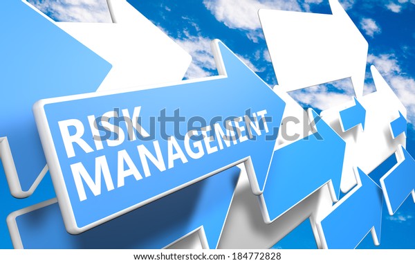 Risk Management 3d Render Concept Blue Stock Illustration 184772828