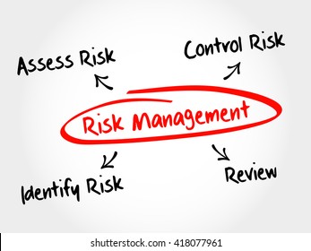 Risk Management Mind Map Flowchart Business Stock-illustration ...