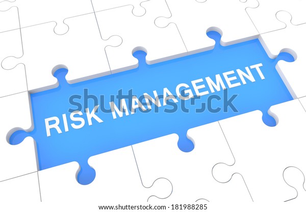 Risk Management Puzzle 3d Render Illustration Stock Illustration ...