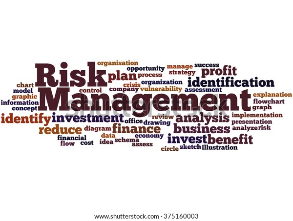 Risk Management Word Cloud Concept On Stock Illustration 375160003 ...